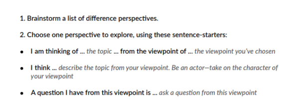 Step Inside: Thinking Routines to Foster Perspective-Taking